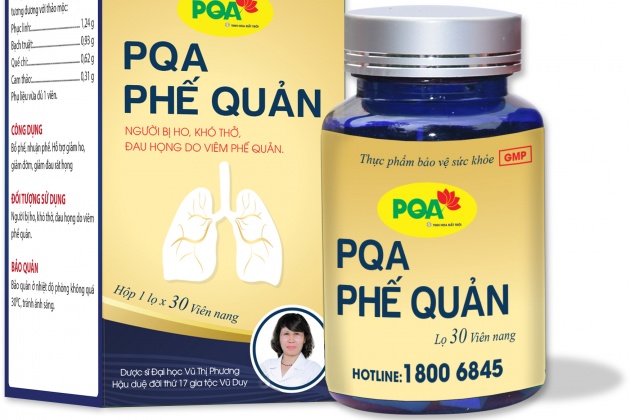 PQA Phế Quản (30 Viên nang) - Sạch đờm, ho, không còn khó thở